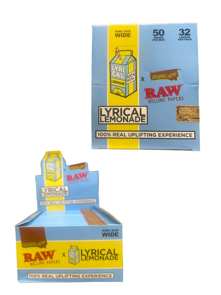 RAW ROLLING PAPERS ORGANIC HEMP 50 PACKS PER BOX 32 LEAVES PER PACK ...