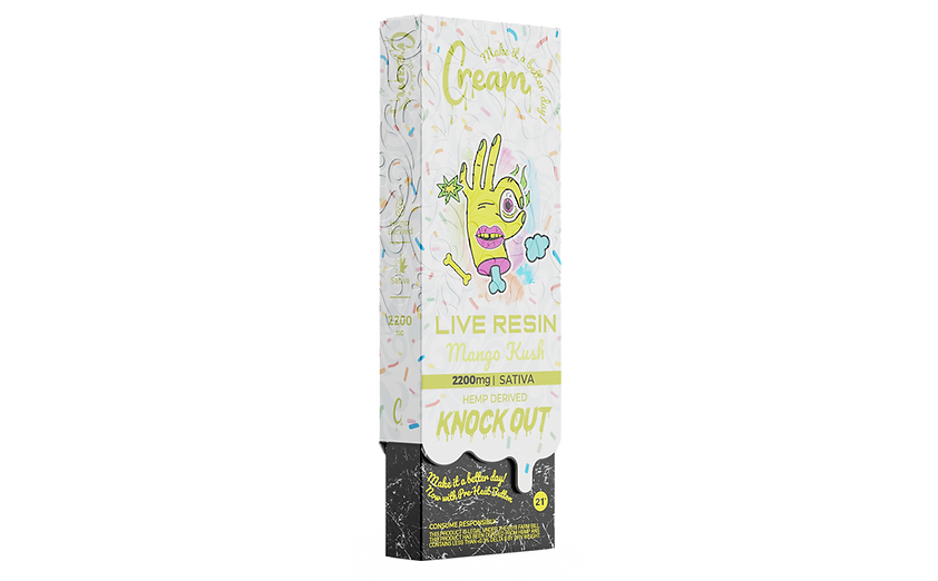 CREAM KNOCK OUT LIVE RESIN 2200MG - Nashville goods (Nashville smokes)